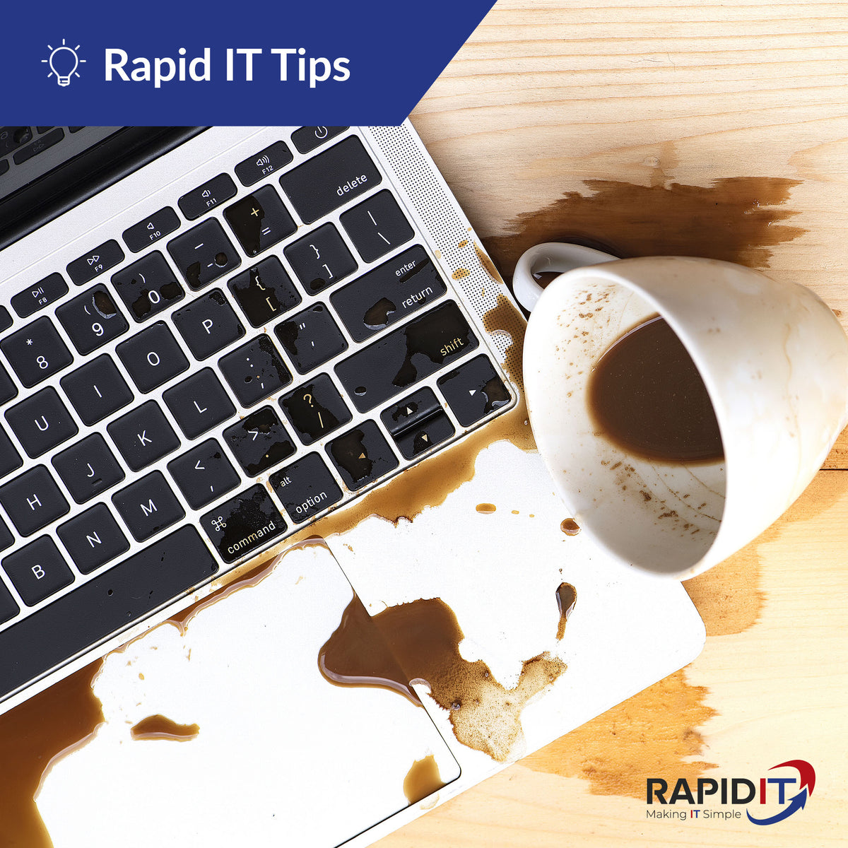 What to do when you spill liquid on your laptop? – Rapid IT
